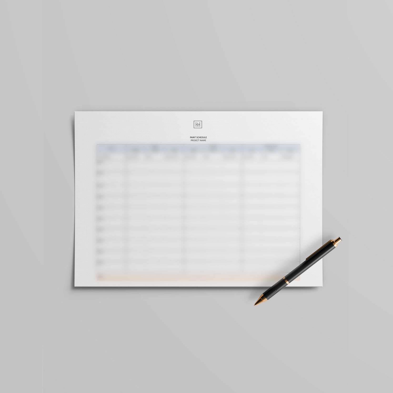 LHI's Paint Schedule Template – LHI SHOP